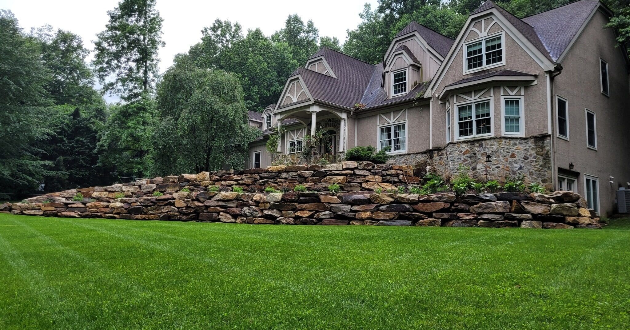 Big Stone Retaining Walls