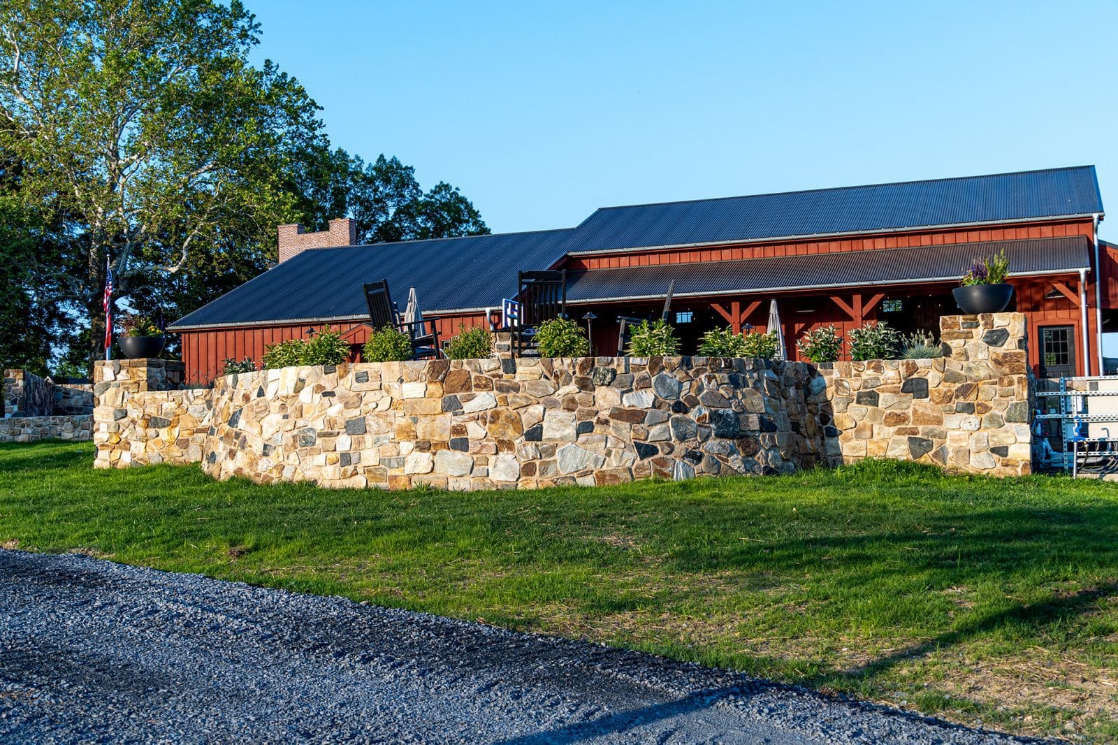 Project #026 – Travertine Pool Deck, Retaining Wall & Fire Pit